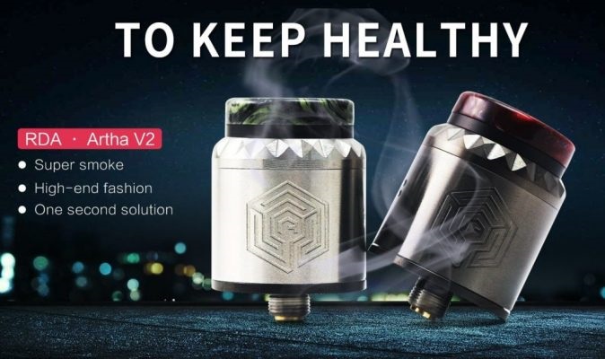 ARTHA V2 RDA – EciggUAE RDT Atomizer Tank Abu Dhabi UAE